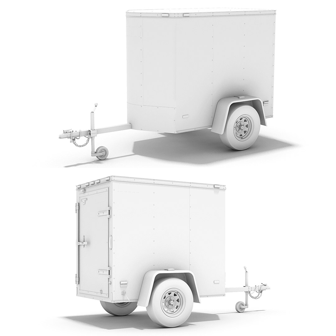 Cargo Trailer 3d Model