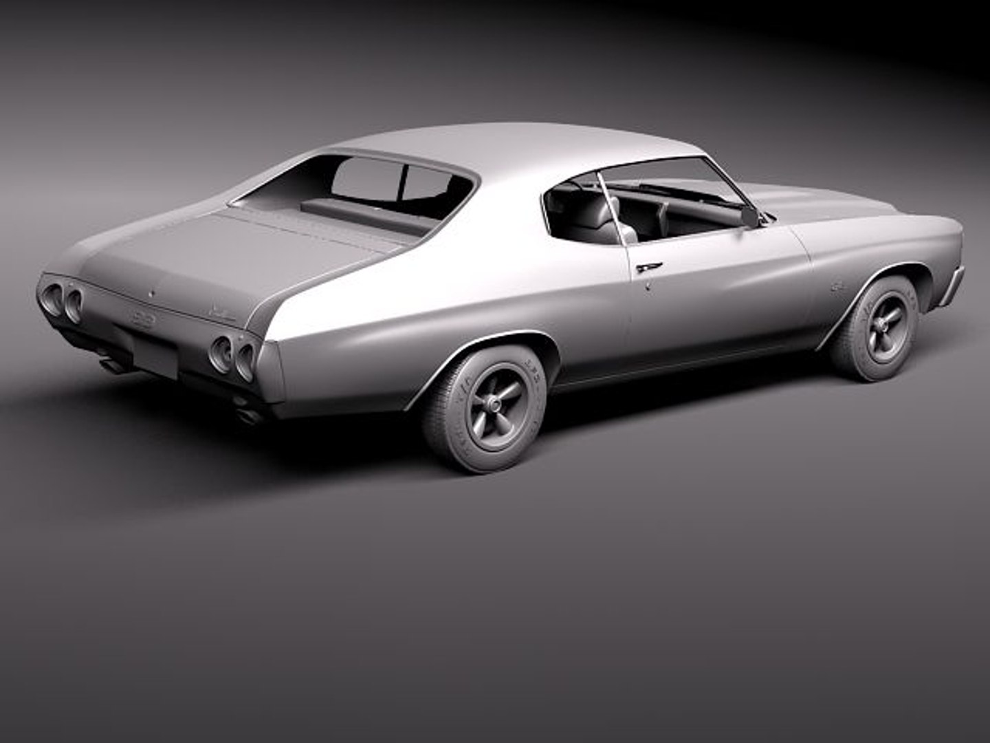 3d chevrolet chevelle 1971 71