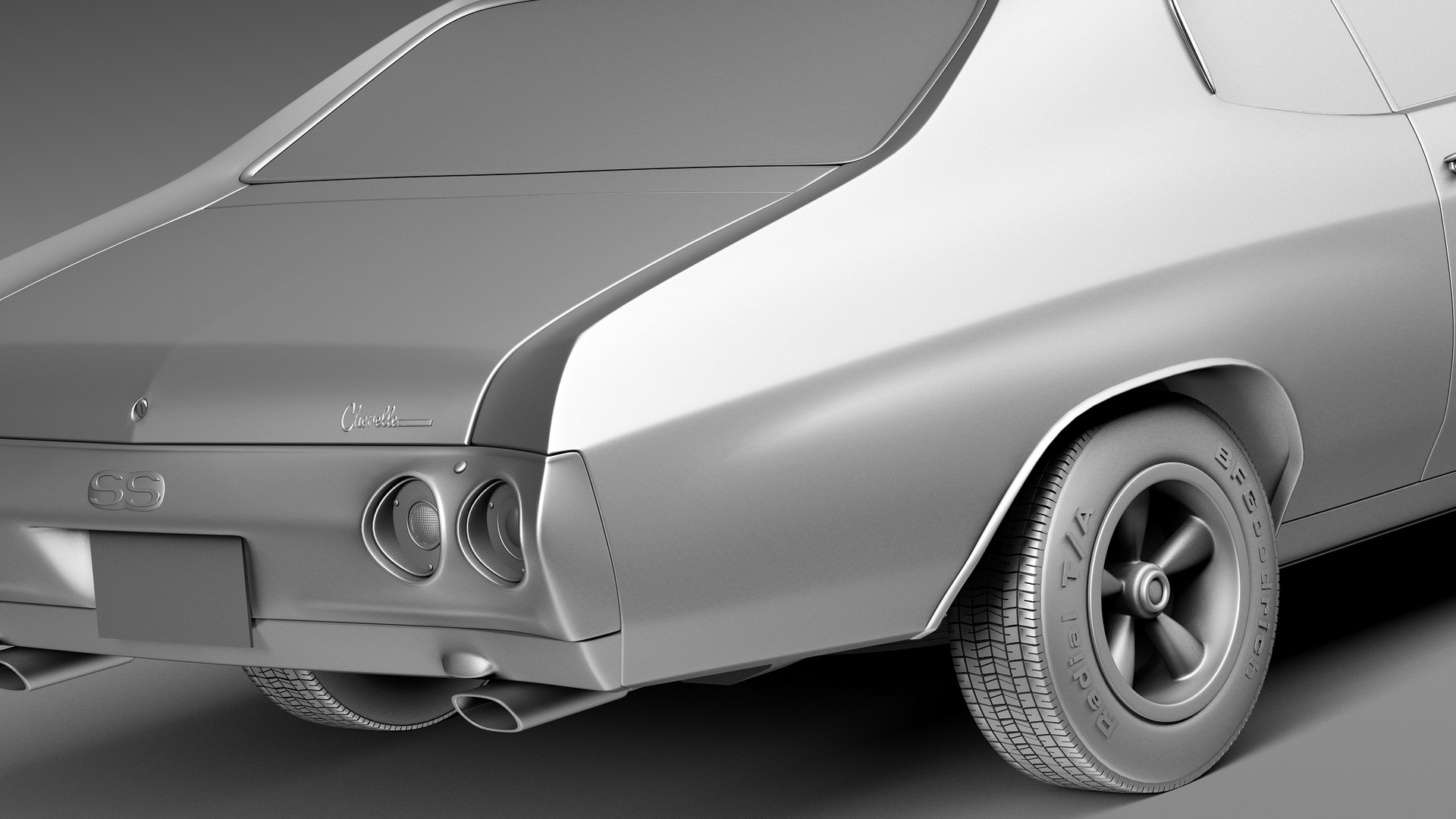 3d Chevrolet Chevelle 1971 71