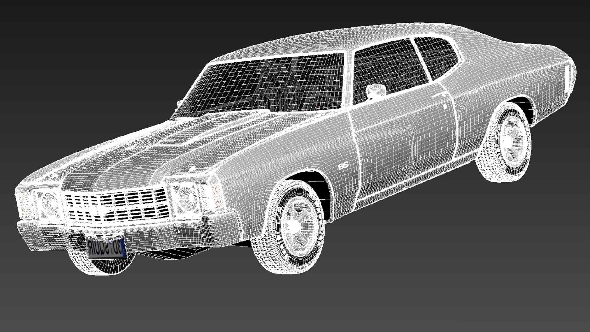3d chevrolet chevelle 1971 71