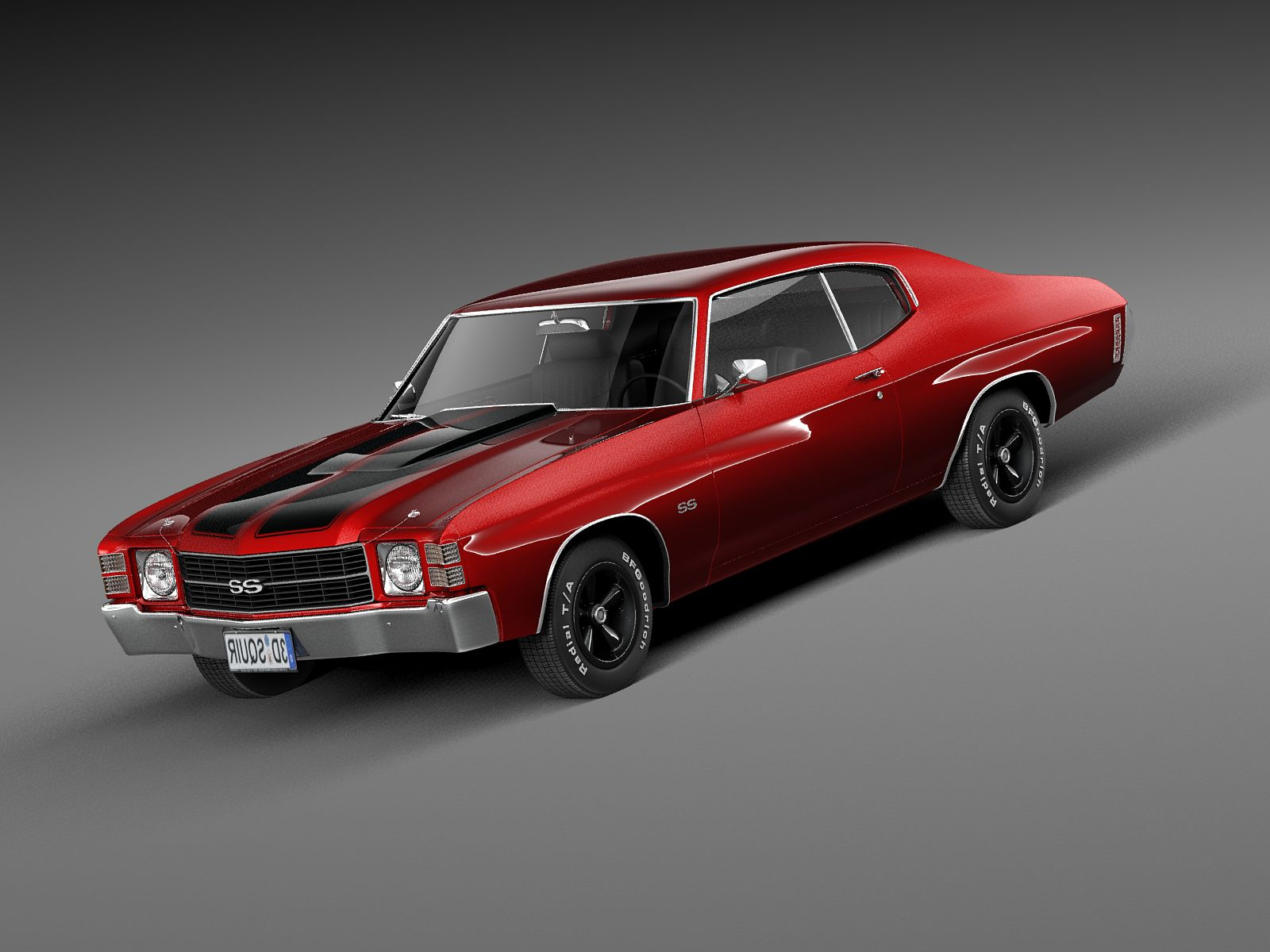 3d chevrolet chevelle 1971 71