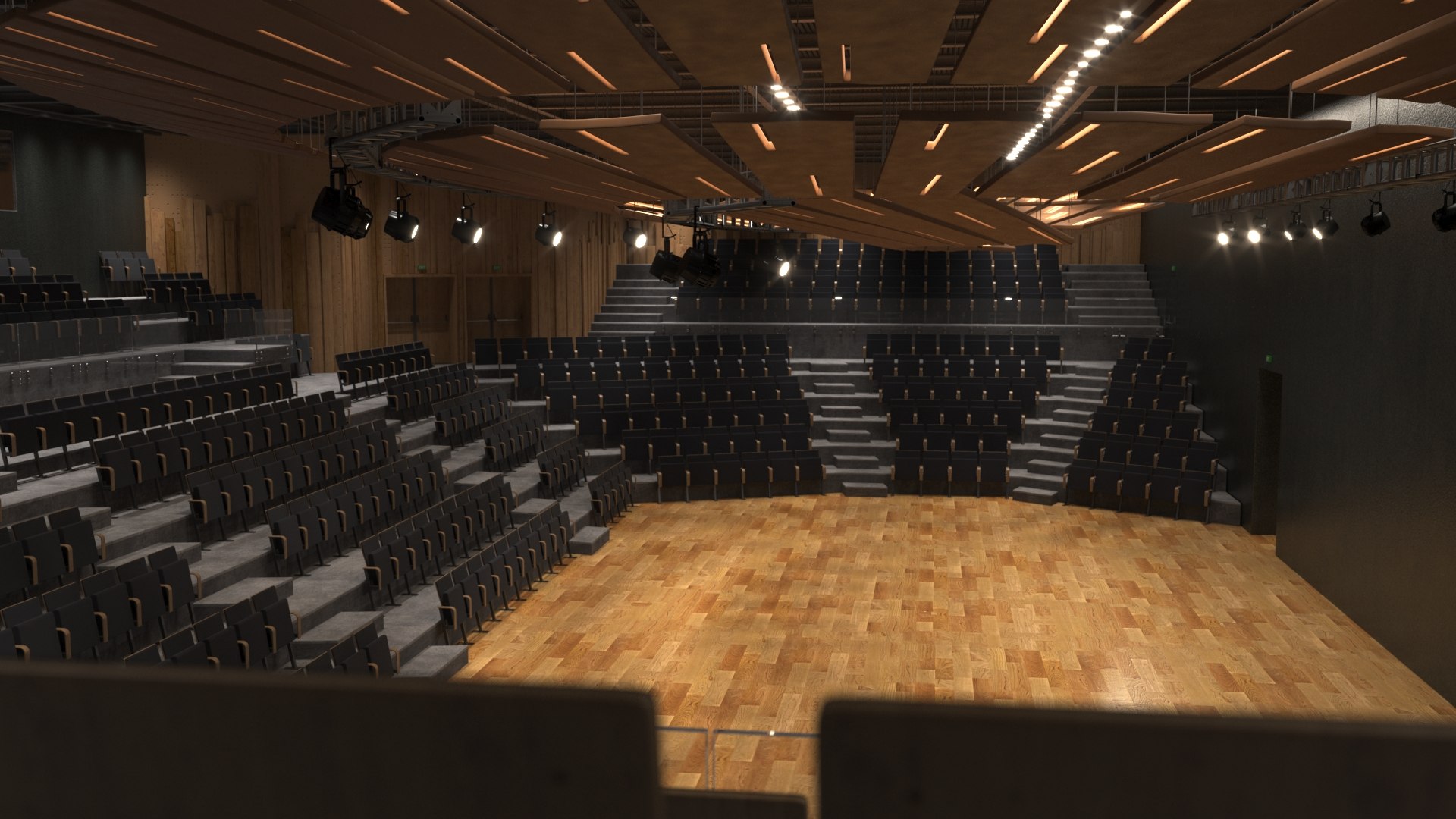 3D Theater Or Concert Hall - TurboSquid 2077251