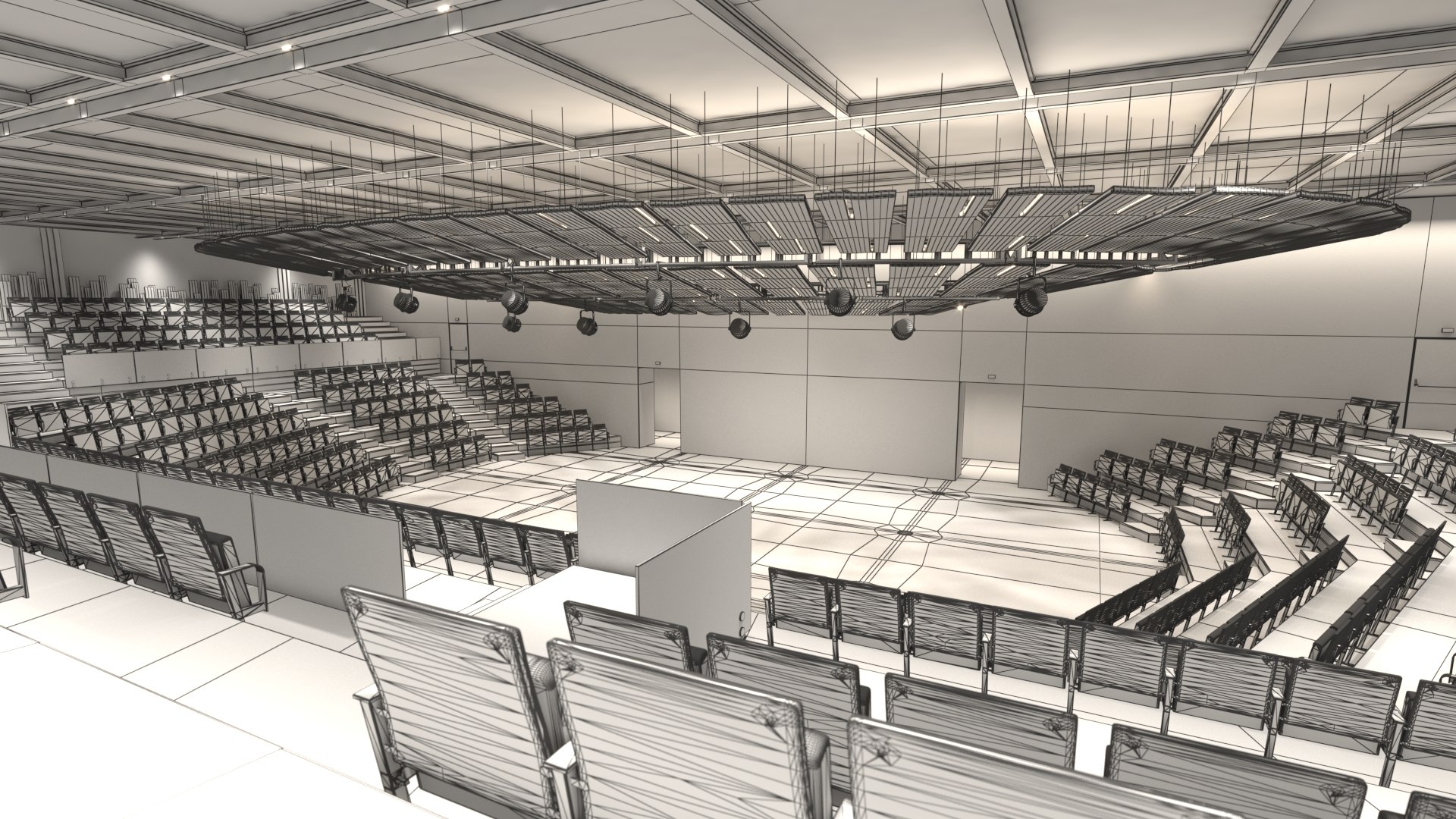 3D Theater Or Concert Hall - TurboSquid 2077251