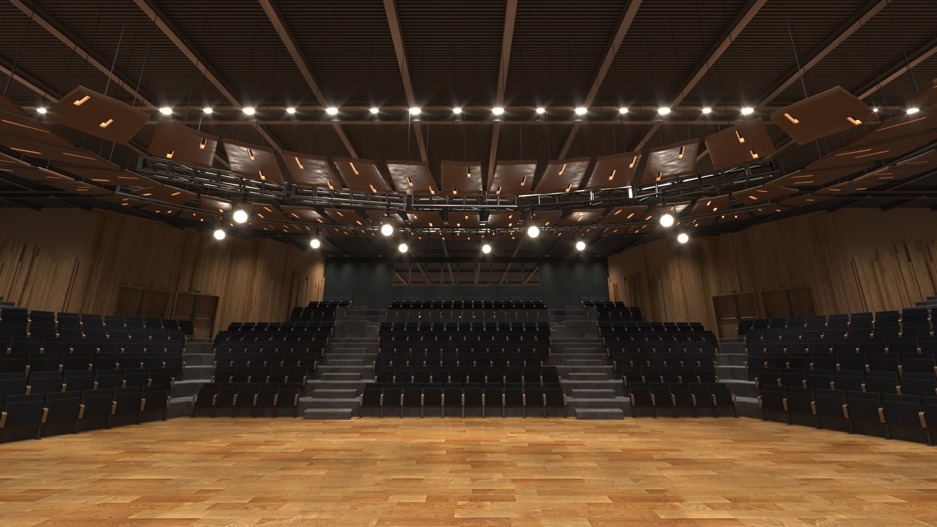 3D Theater Or Concert Hall - TurboSquid 2077251