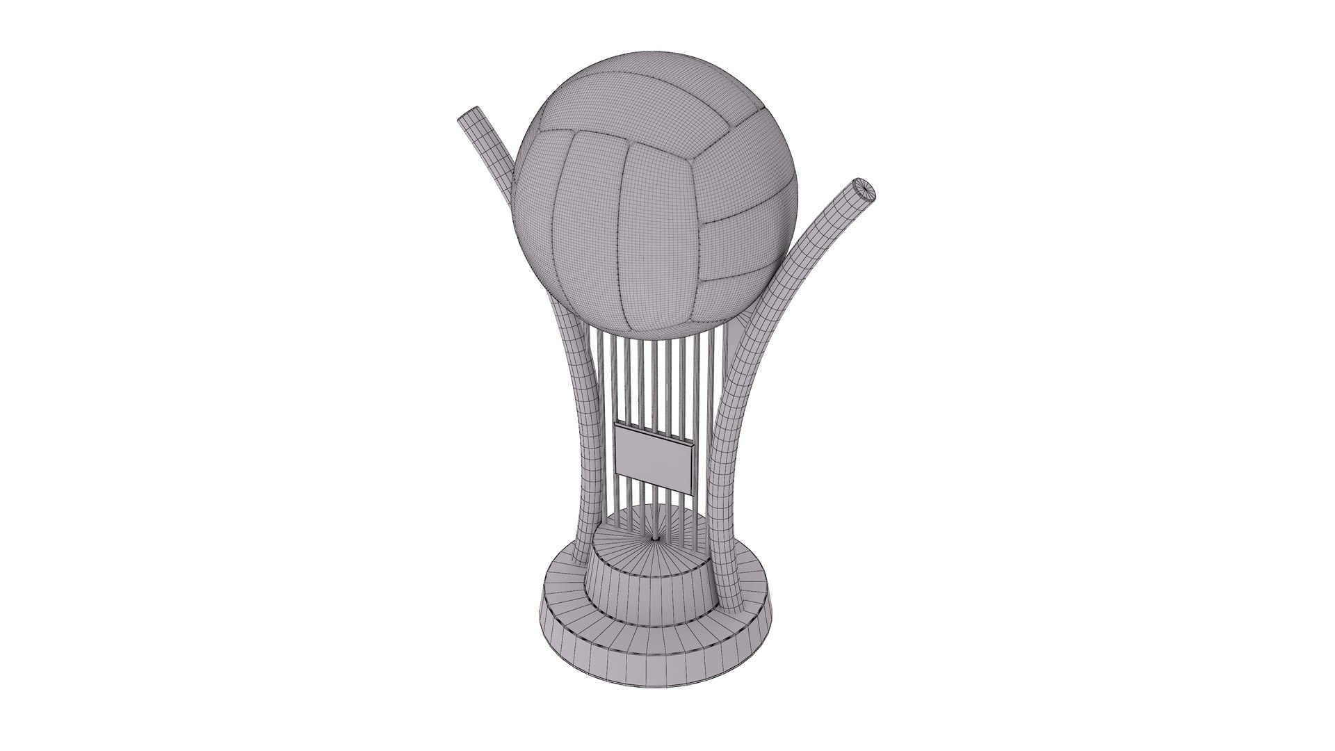 Volleyball Trophy 3D Model - TurboSquid 2125749