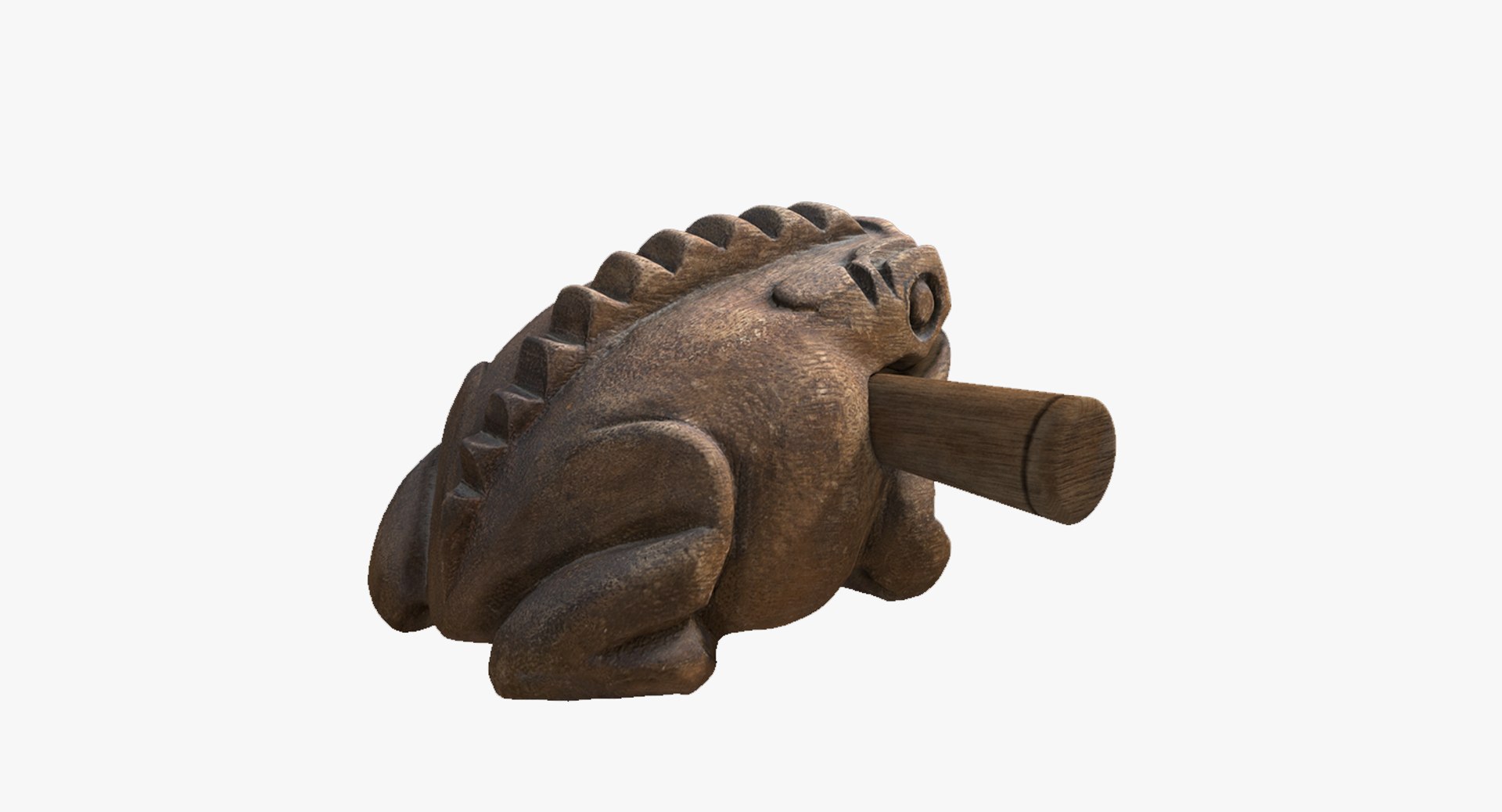 Indonesian Croaking Wooden Frog Model - TurboSquid 1329900