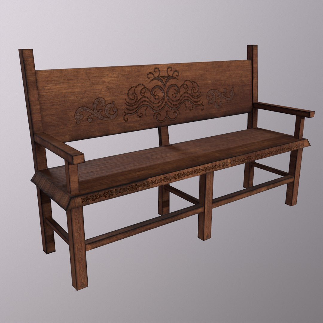 3D Bench Game Ready Low Poly PBR 3D Model - TurboSquid 2182788