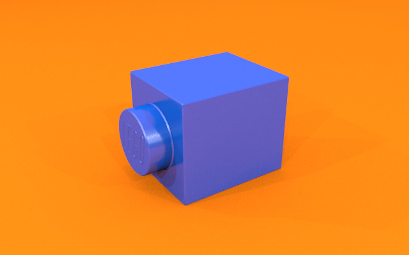 3d 1x1 Lego Block Model