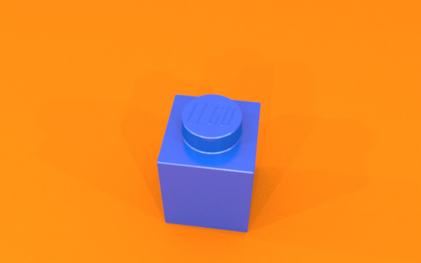 3d 1x1 Lego Block Model