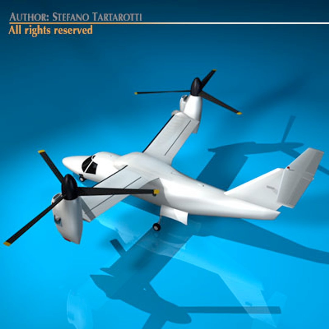 ba609 tiltrotor 3d model