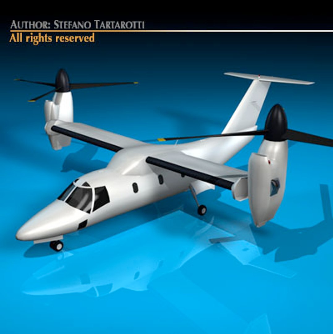 ba609 tiltrotor 3d model