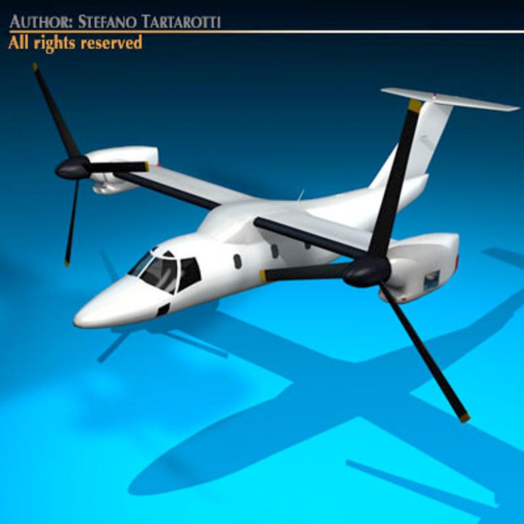 ba609 tiltrotor 3d model
