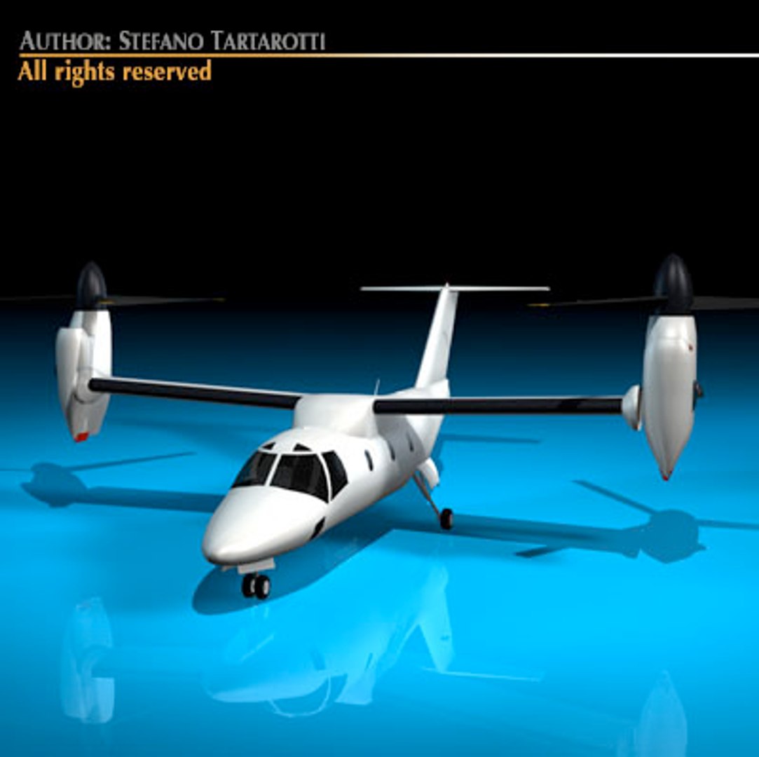 ba609 tiltrotor 3d model