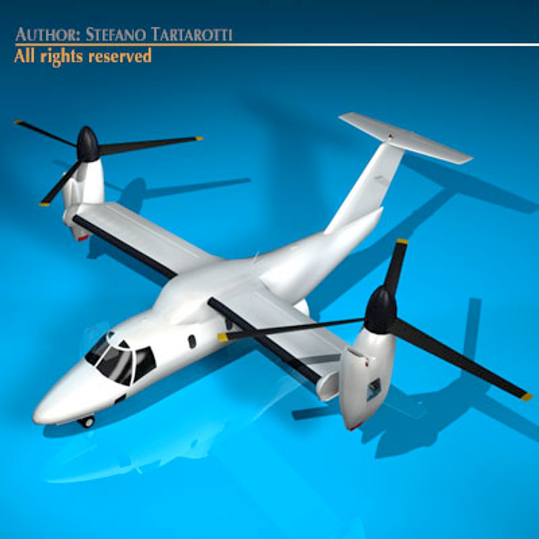 ba609 tiltrotor 3d model