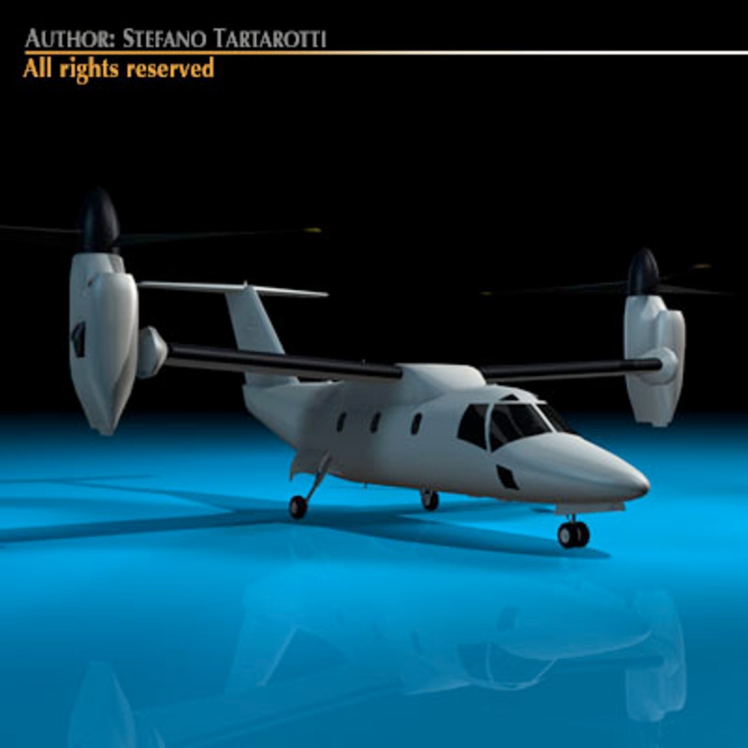 ba609 tiltrotor 3d model