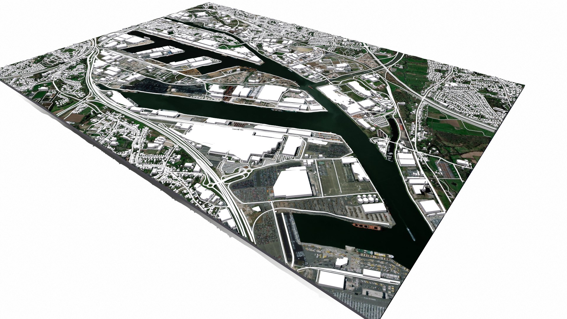 3D The Port Of Ghent Belgium - TurboSquid 2325971