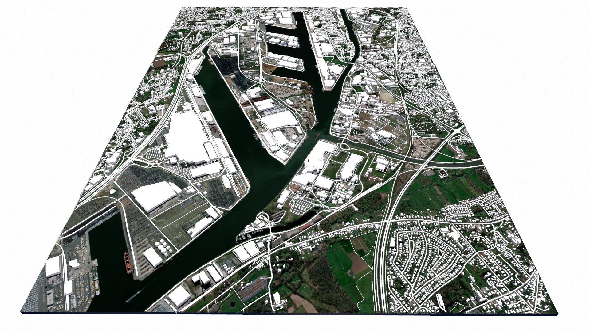 3D The Port Of Ghent Belgium - TurboSquid 2325971