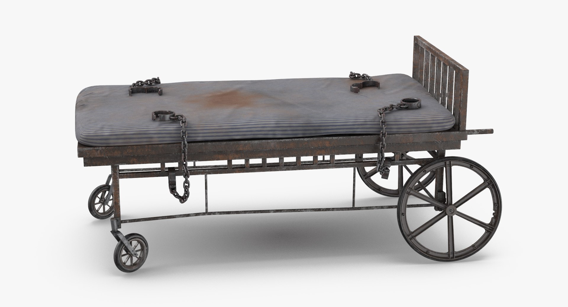 3d Model Asylum Bed Restraints