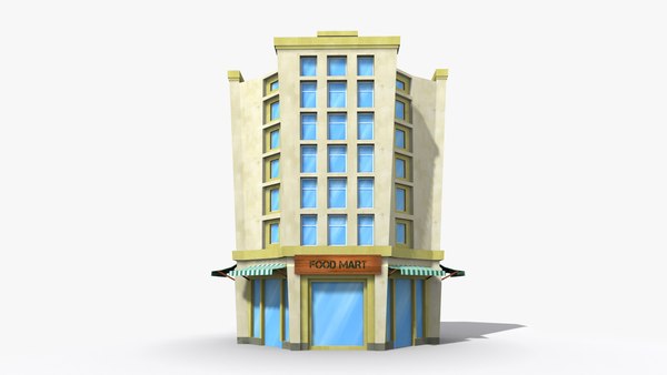 3D model Cartoon Building x10 - TurboSquid 1832303