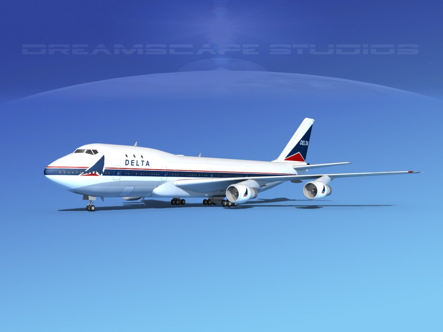 747-100 airline boeing 747 3d dxf