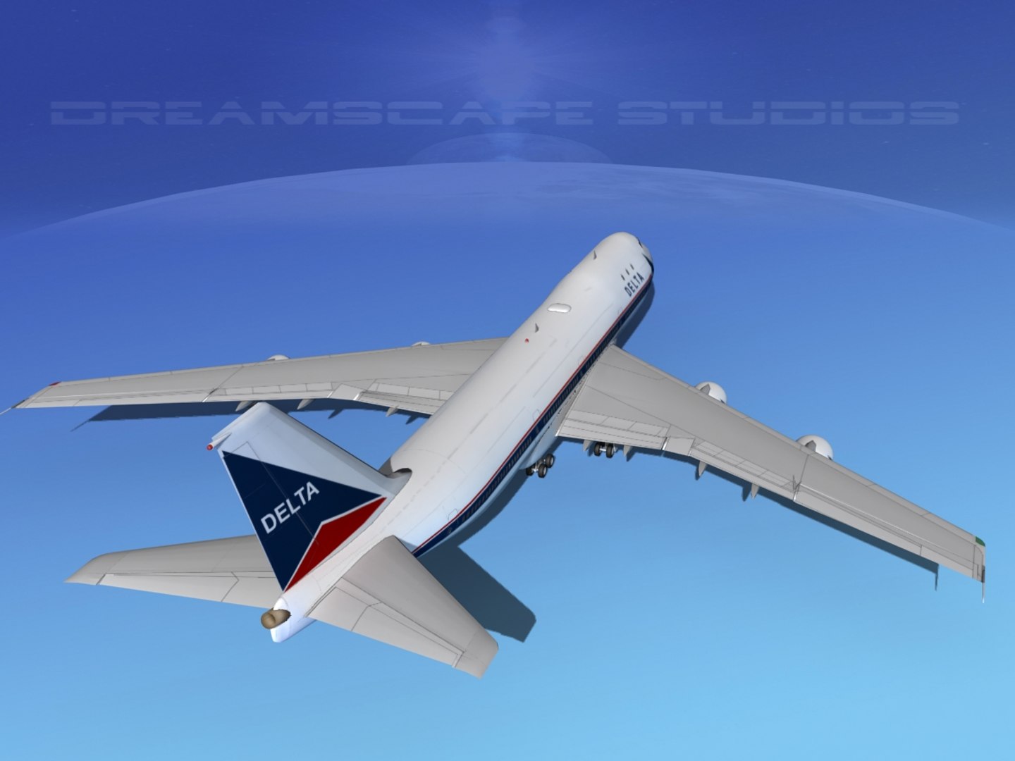 747-100 airline boeing 747 3d dxf
