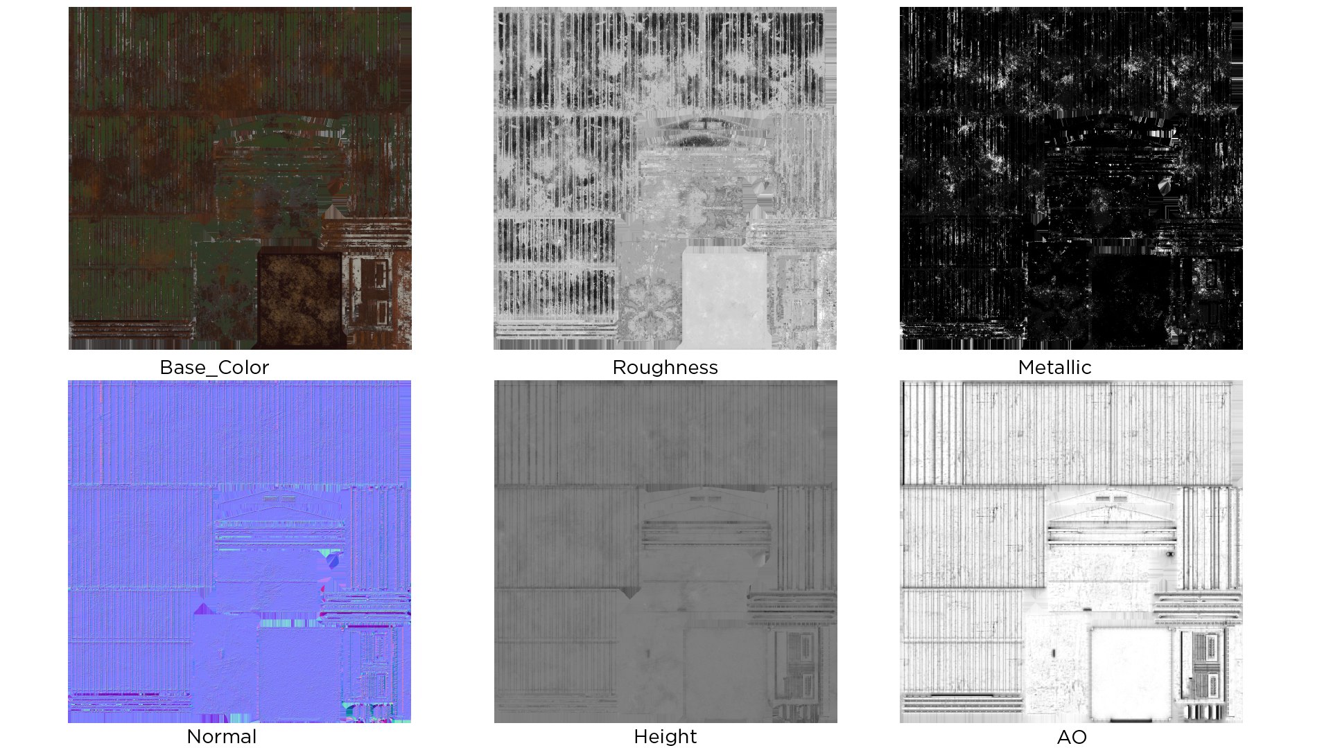 3D Modeled Rusty Metal Model - TurboSquid 1605400