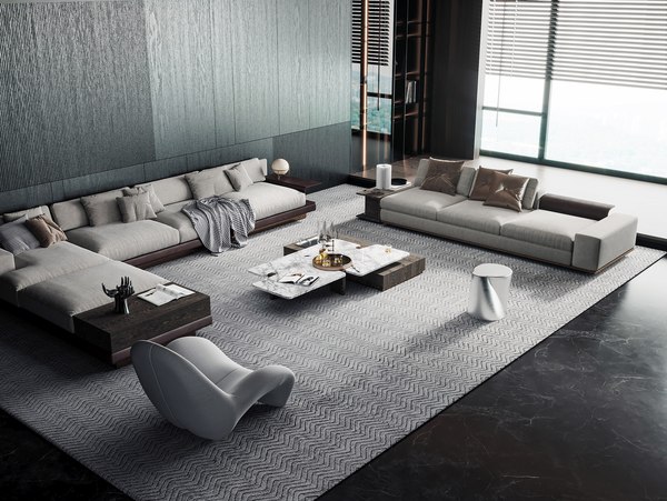 modelo 3d Modern living room - TurboSquid 2022895