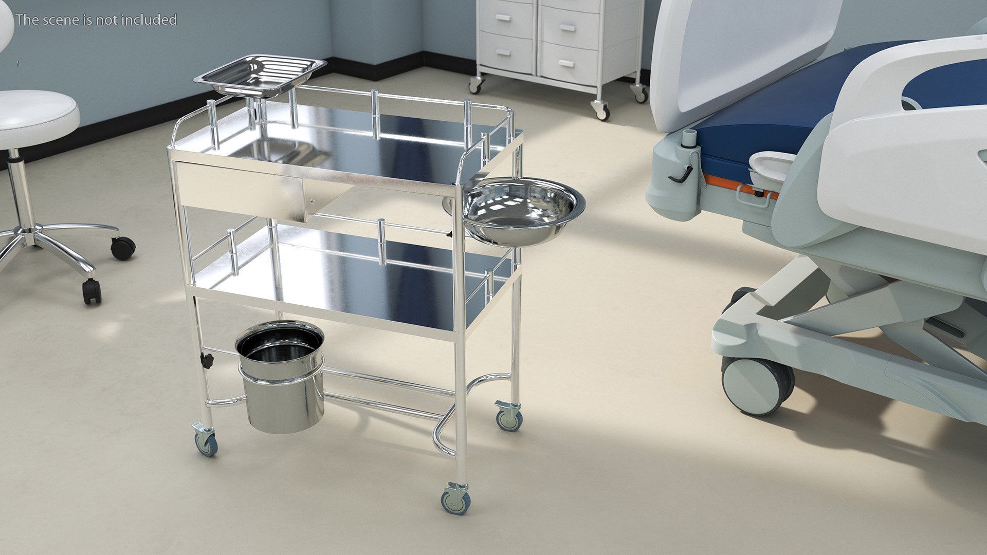 Medical Instrument Trolley Metal 3D - TurboSquid 2246212