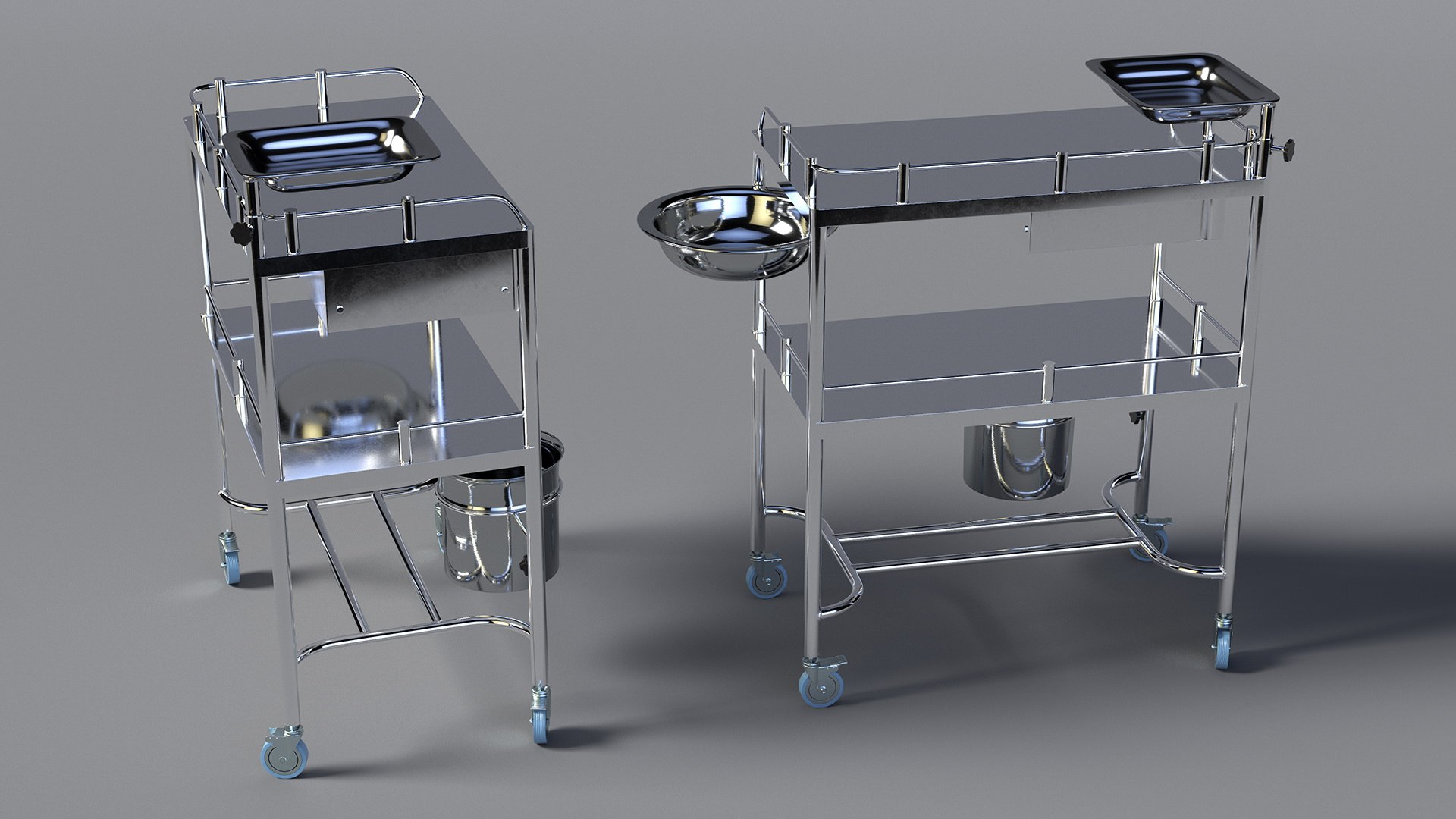 Medical Instrument Trolley Metal 3D - TurboSquid 2246212