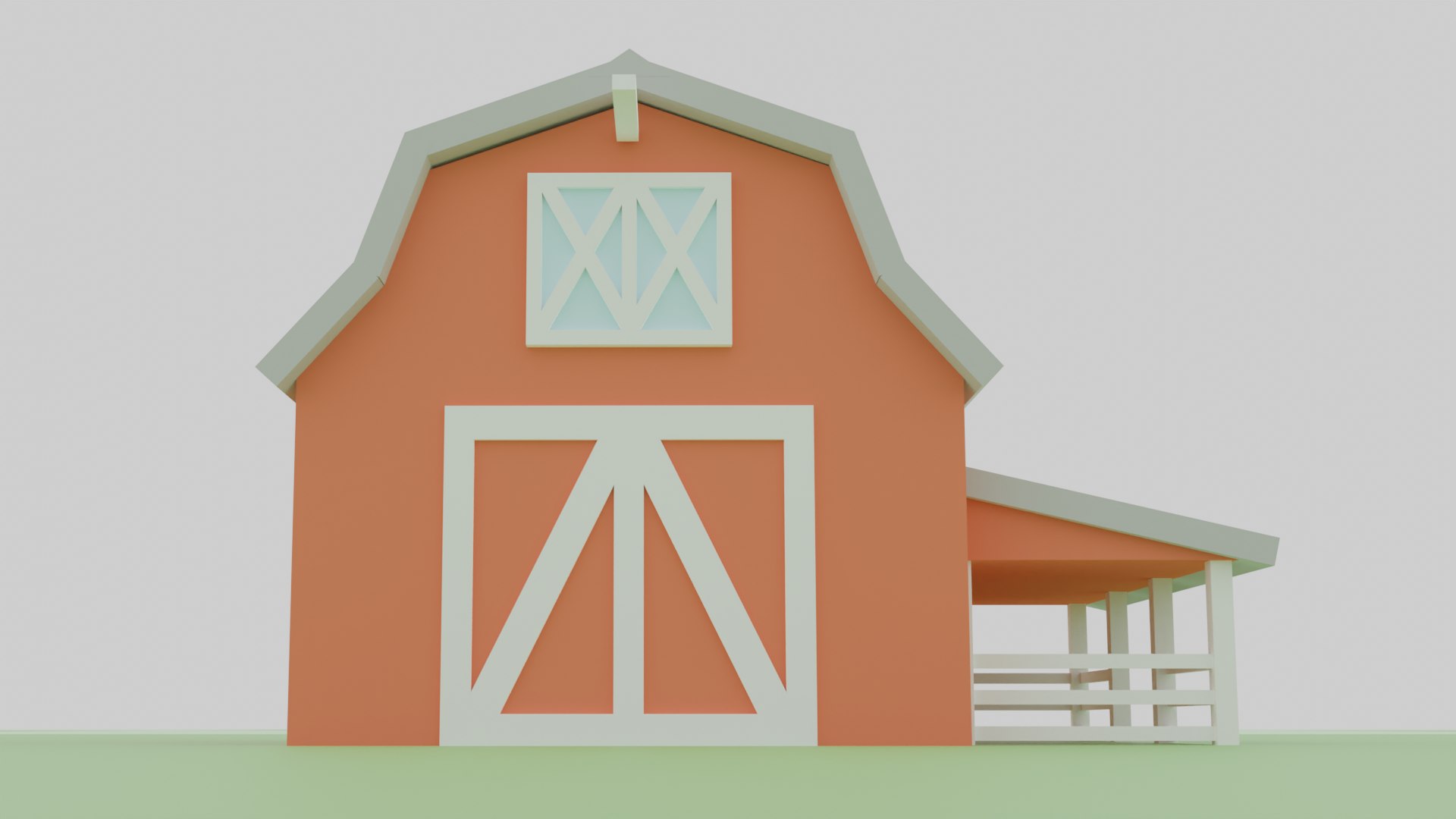3D Low Poly Barn Model - TurboSquid 1739376
