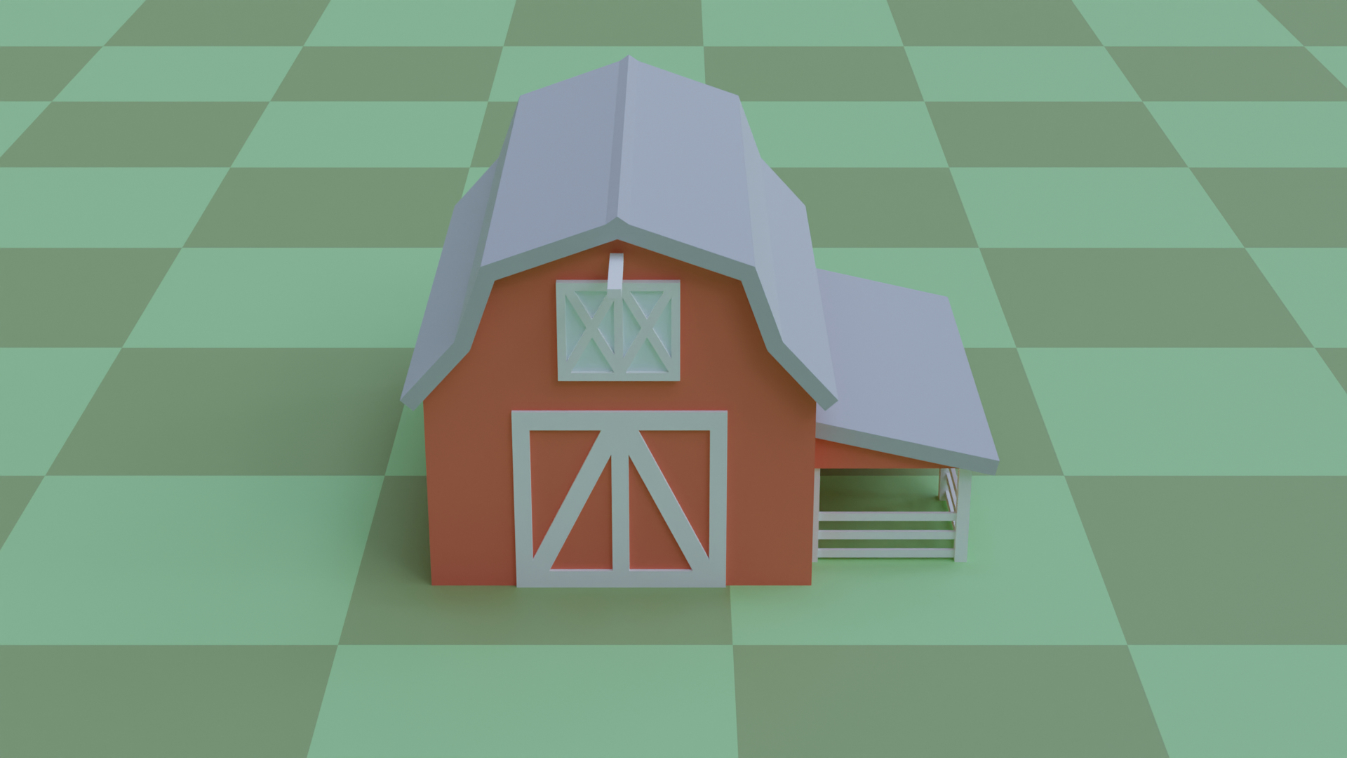 3D Low Poly Barn Model - TurboSquid 1739376