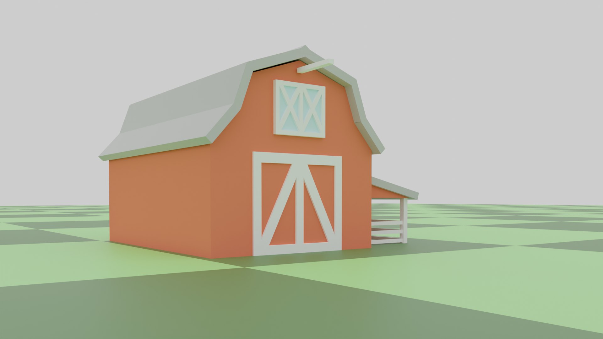 3D Low Poly Barn Model - TurboSquid 1739376