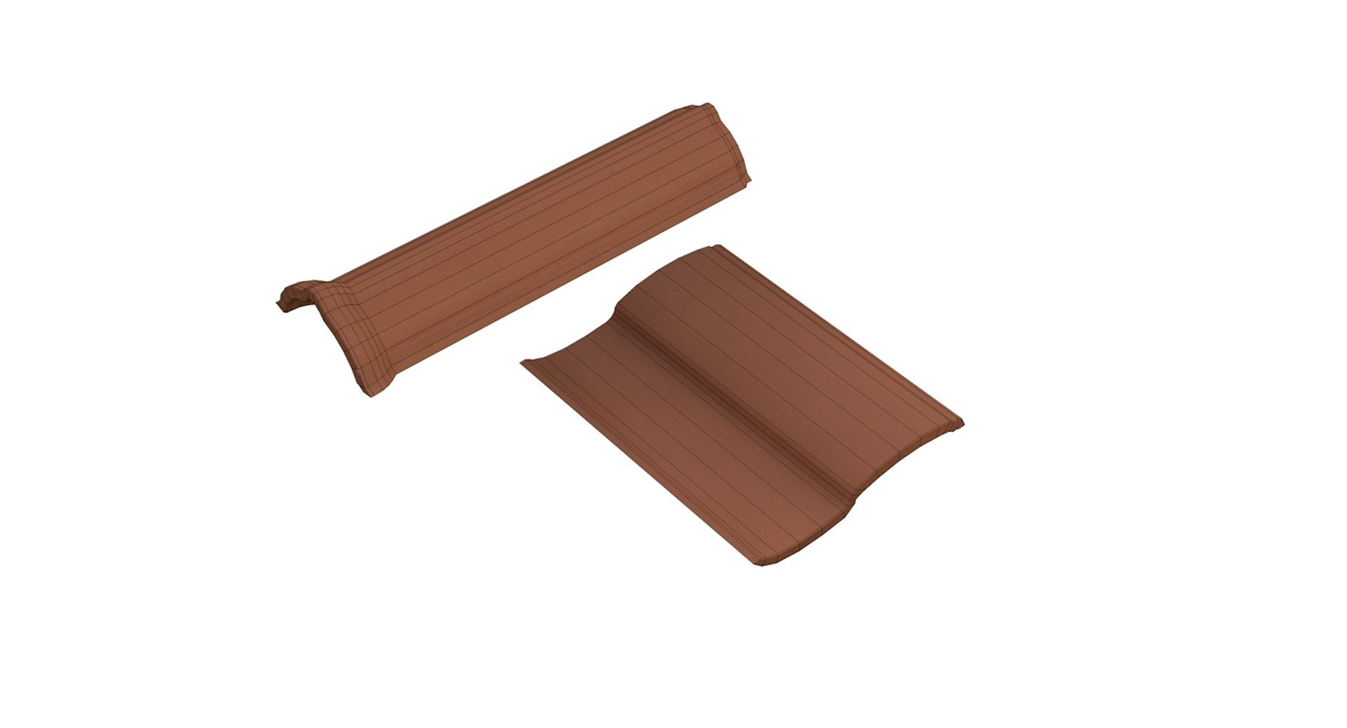 Roof Tile 2 3d Model