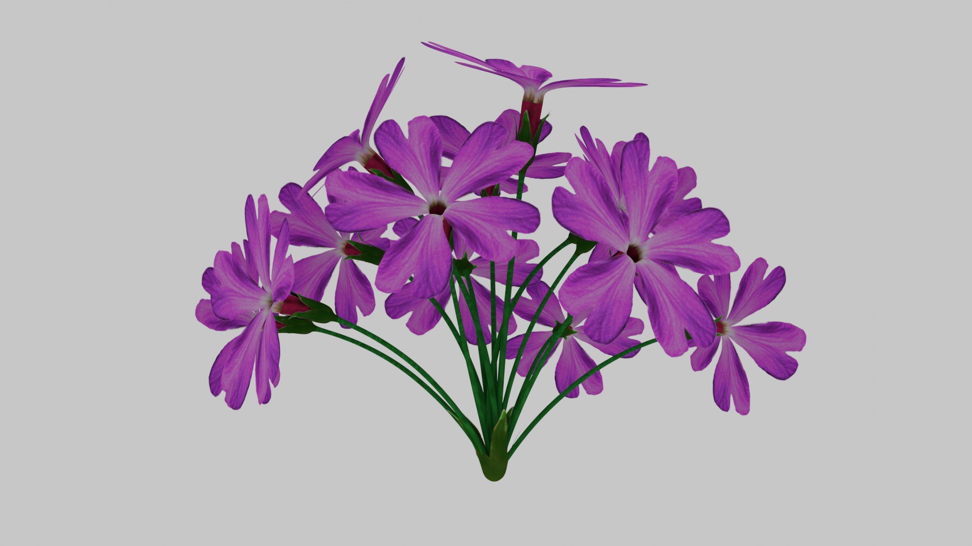3D Violet Flower model - TurboSquid 2021320