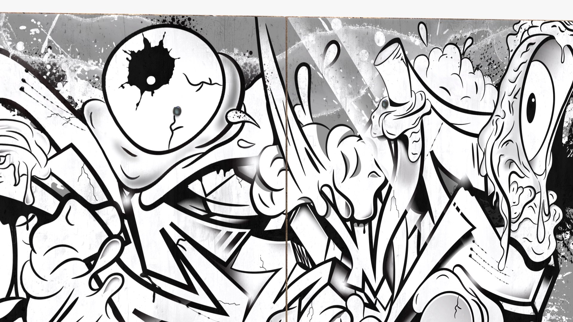 Graffiti Billboard 3D Model - TurboSquid 1687688