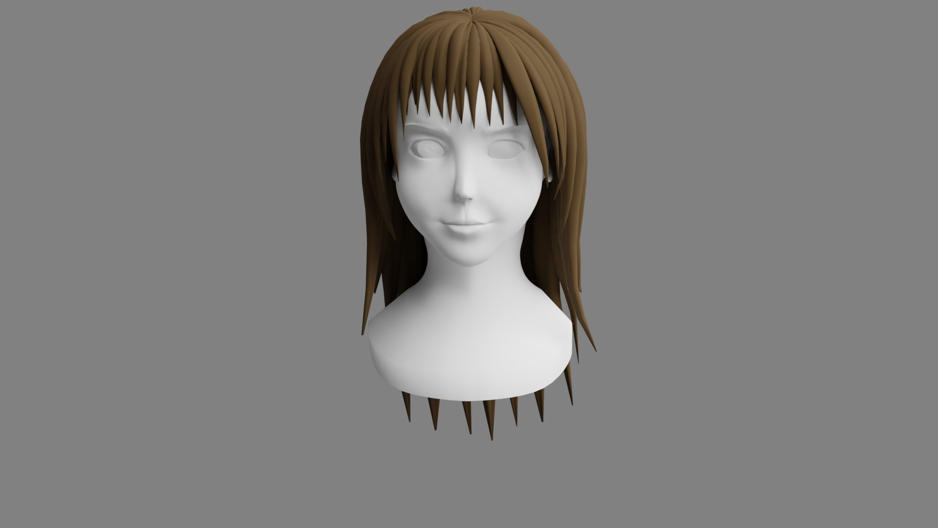 Female Stylized Hair - Game Asset 3D Model - TurboSquid 1999829