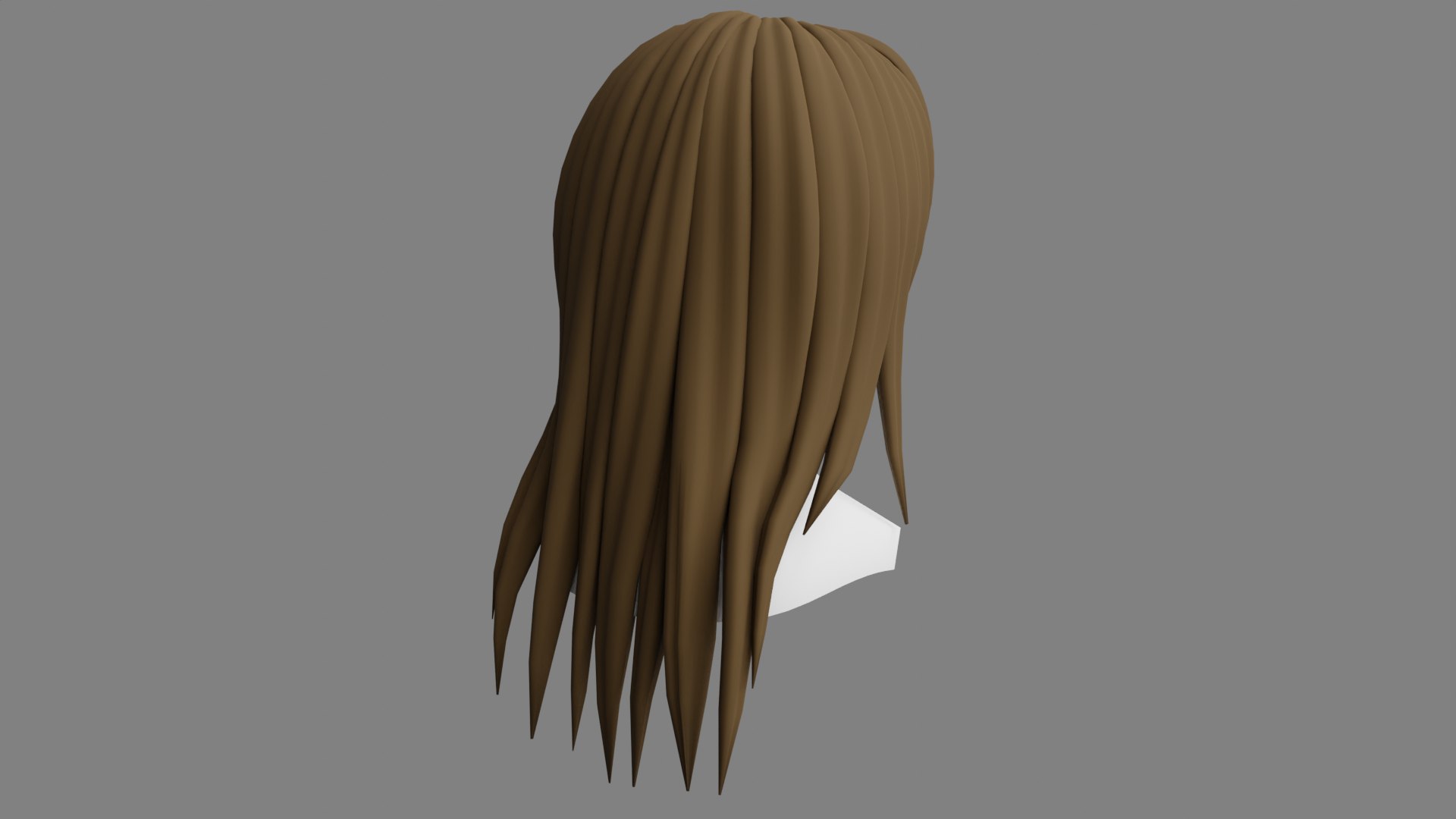 Female Stylized Hair - Game Asset 3D Model - TurboSquid 1999829