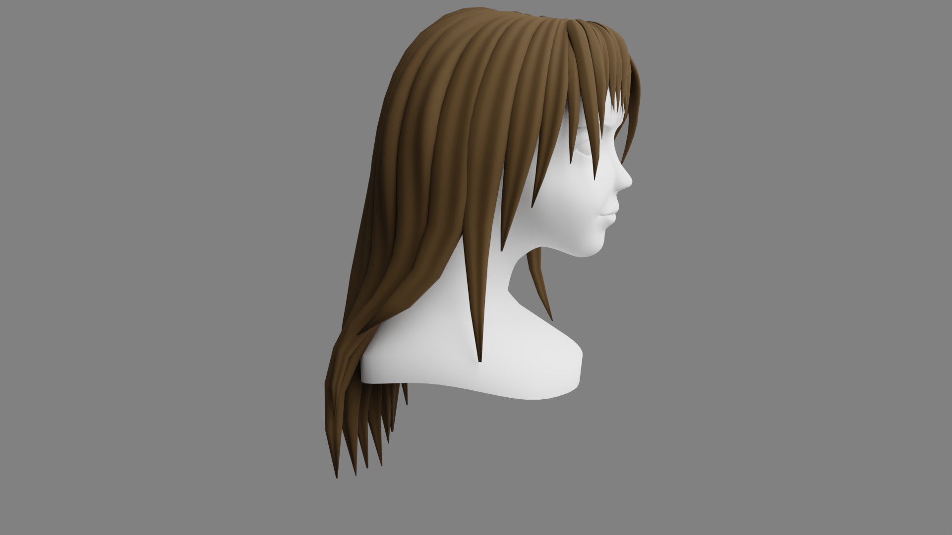 Female Stylized Hair - Game Asset 3D Model - TurboSquid 1999829