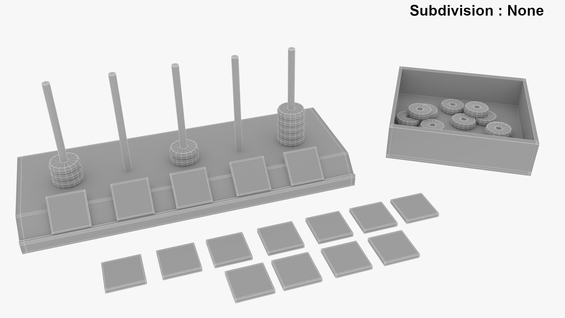 3D Model Educational Wooden Box Calculator - TurboSquid 1696844