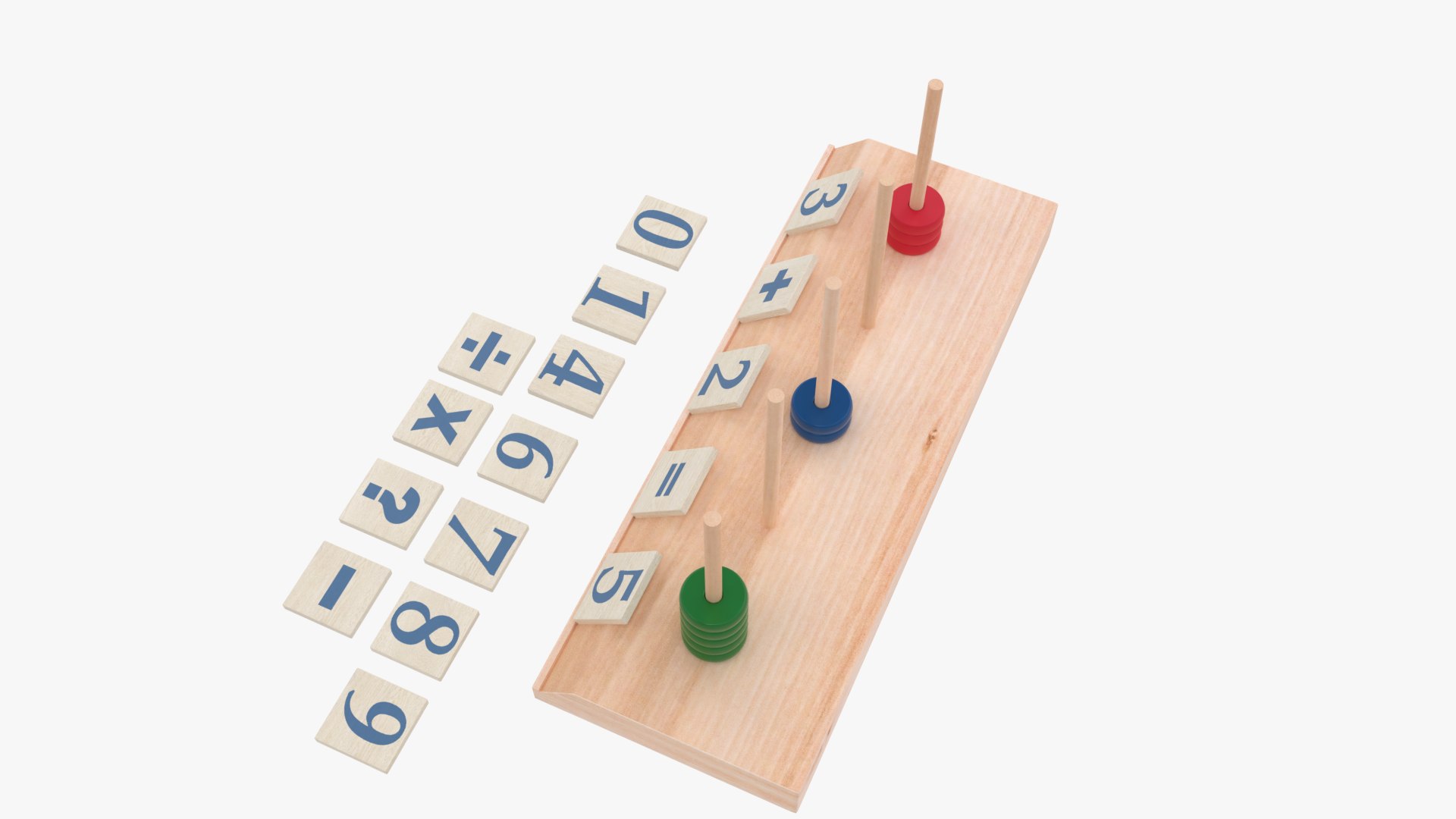 3D Model Educational Wooden Box Calculator - TurboSquid 1696844