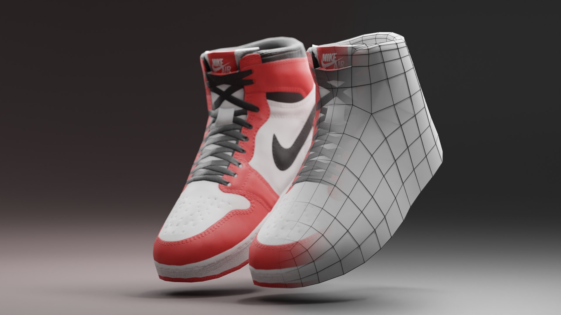 3D Air Jordan Nike Shoes - 02 - Low Poly Model - TurboSquid 2189860