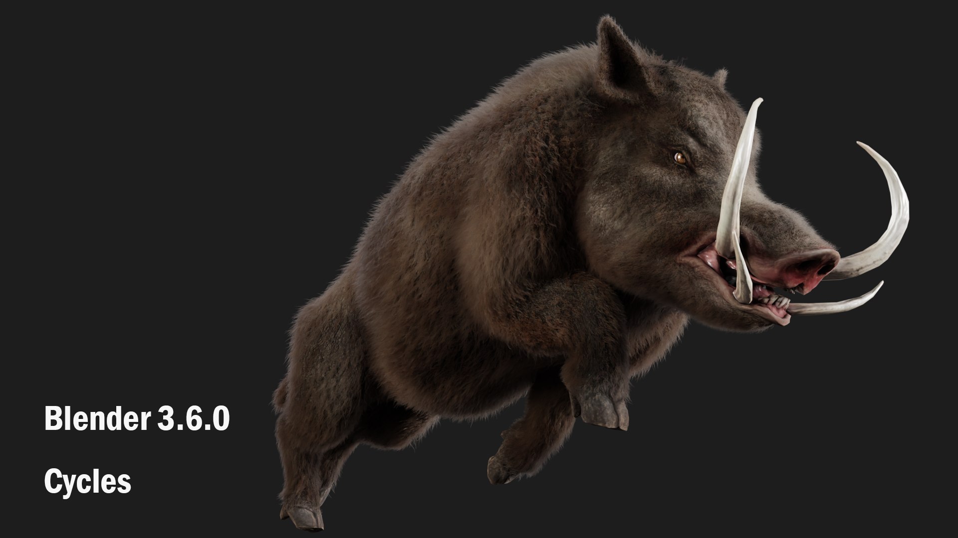 3D boar - TurboSquid 2181594