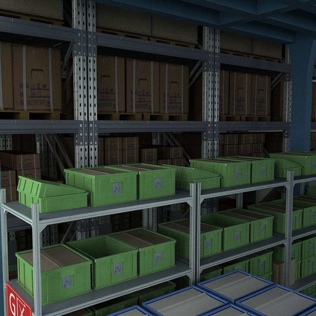 Warehouse Scene 3D Model - TurboSquid 1442765