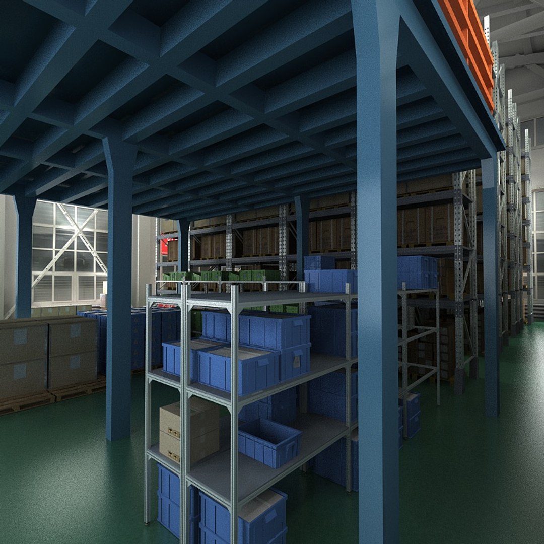 Warehouse Scene 3D Model - TurboSquid 1442765