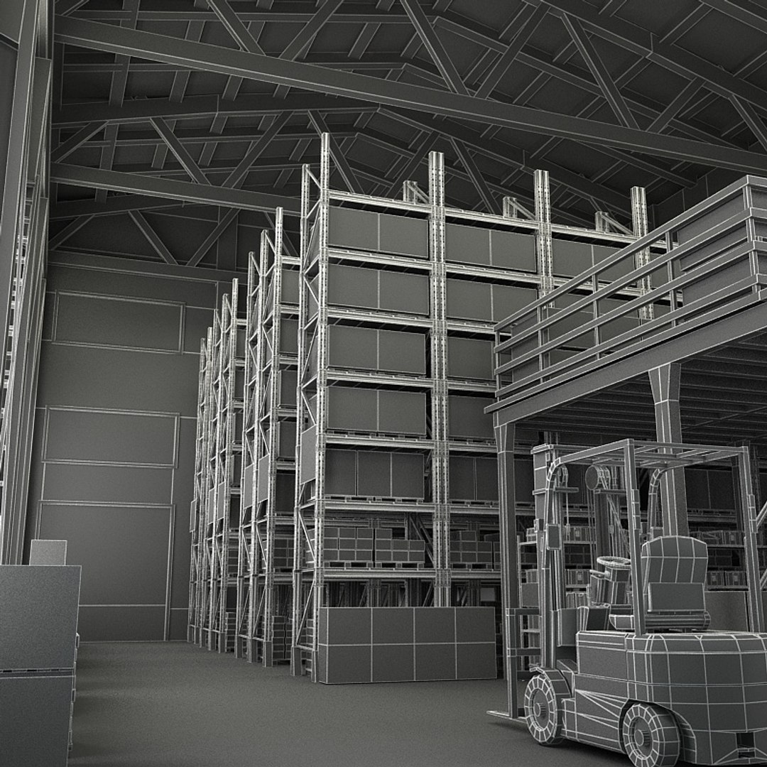 Warehouse Scene 3D Model - TurboSquid 1442765