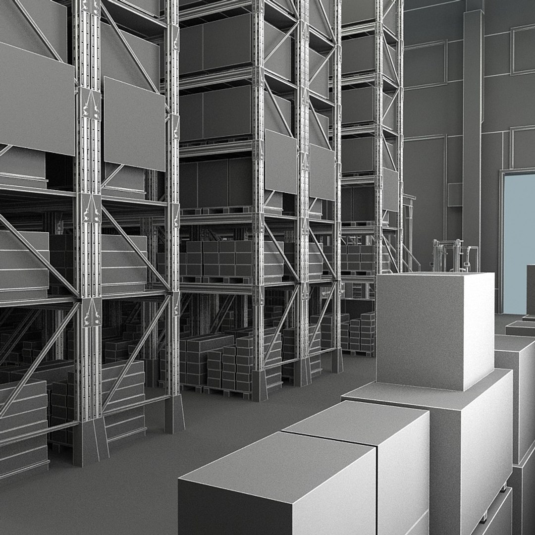 Warehouse Scene 3D Model - TurboSquid 1442765