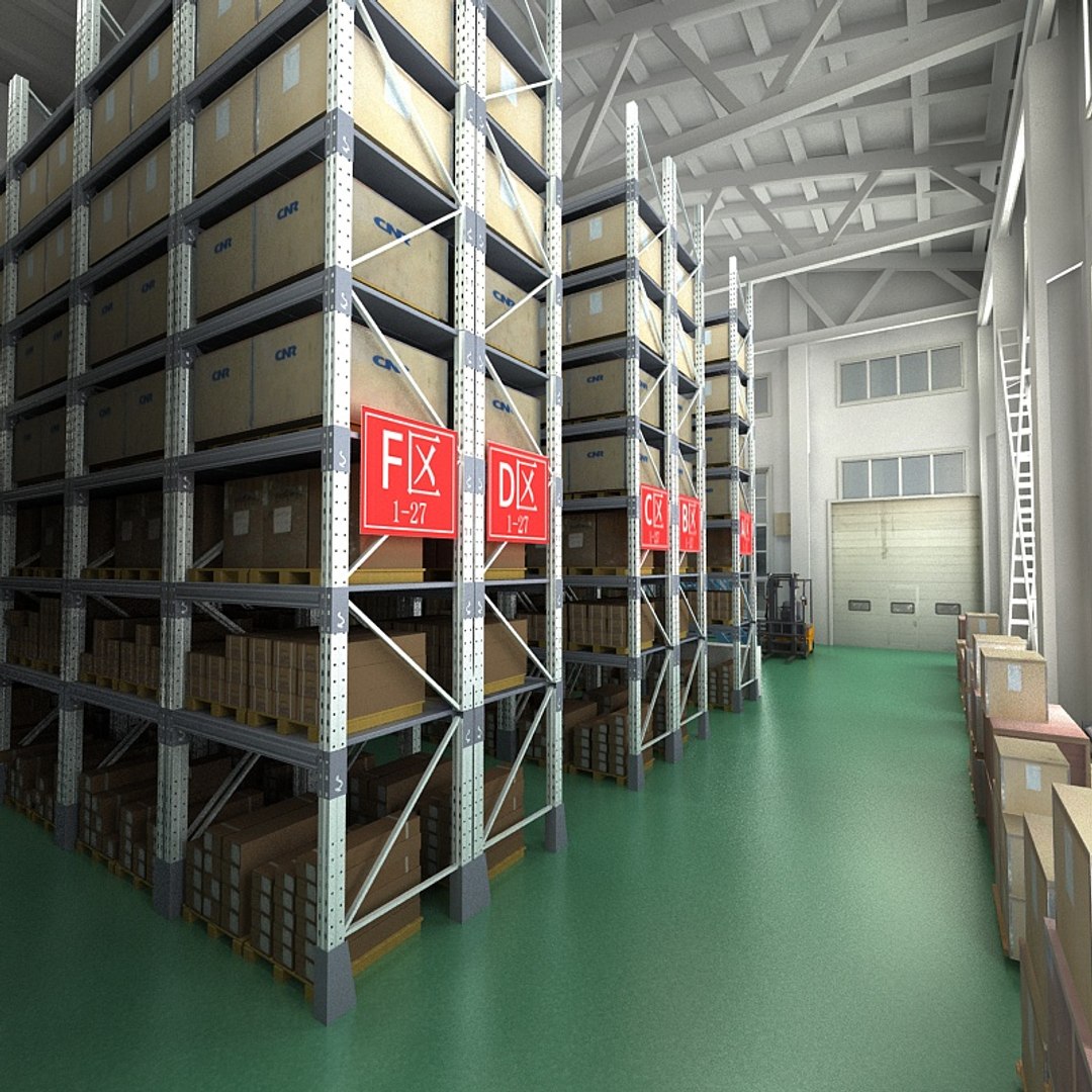 Warehouse Scene 3D Model - TurboSquid 1442765