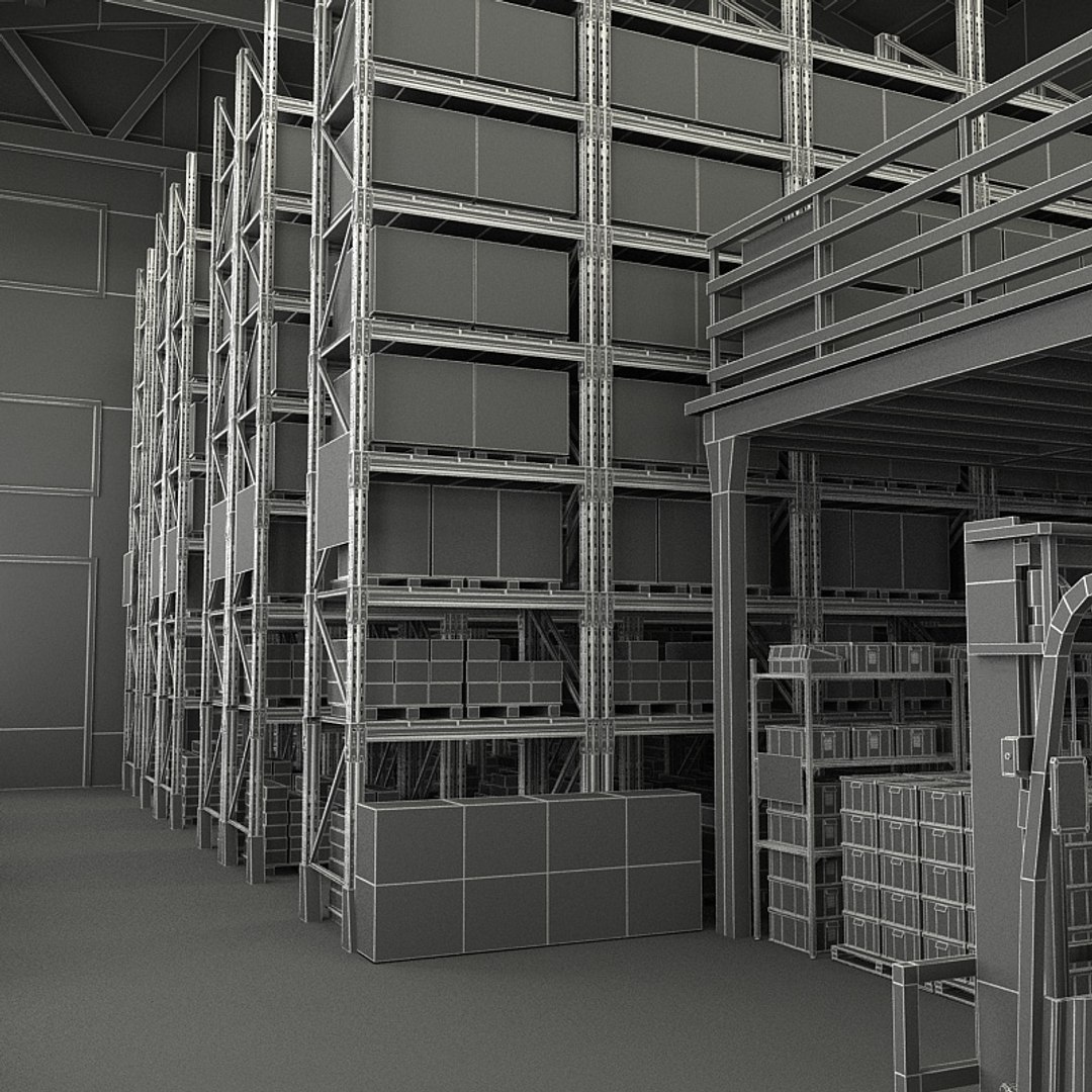 Warehouse Scene 3D Model - TurboSquid 1442765
