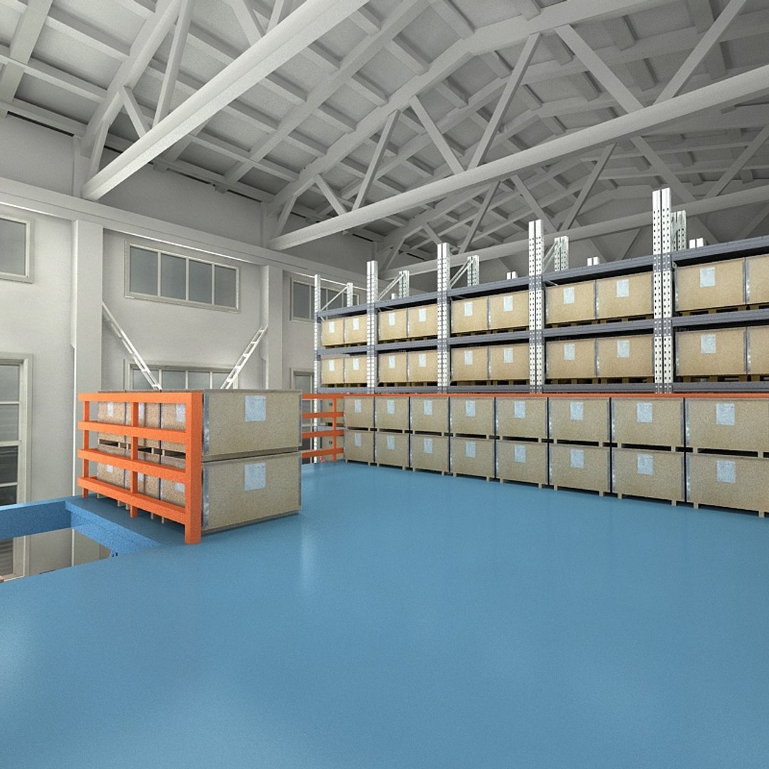 Warehouse Scene 3D Model - TurboSquid 1442765