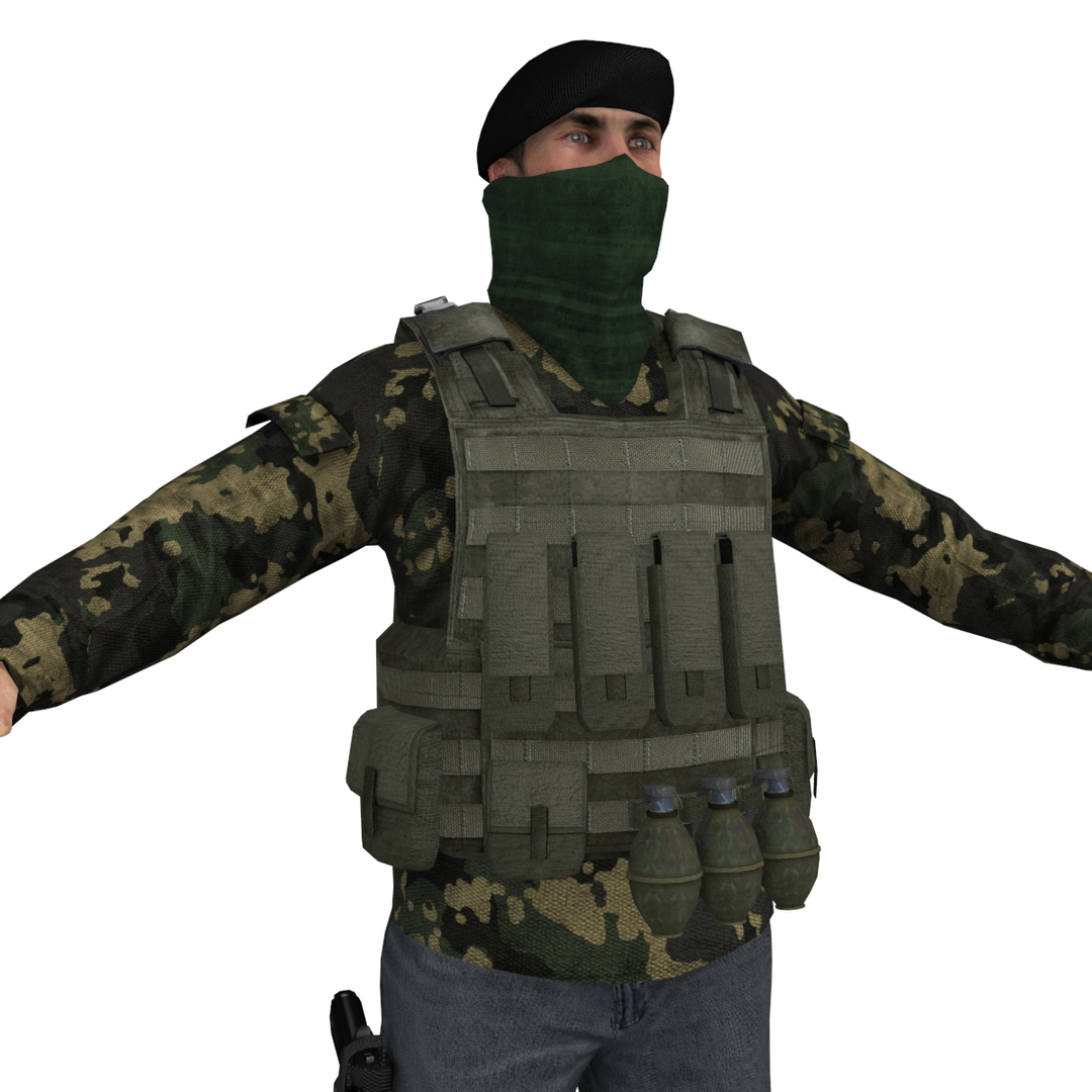 ira soldier 3d model